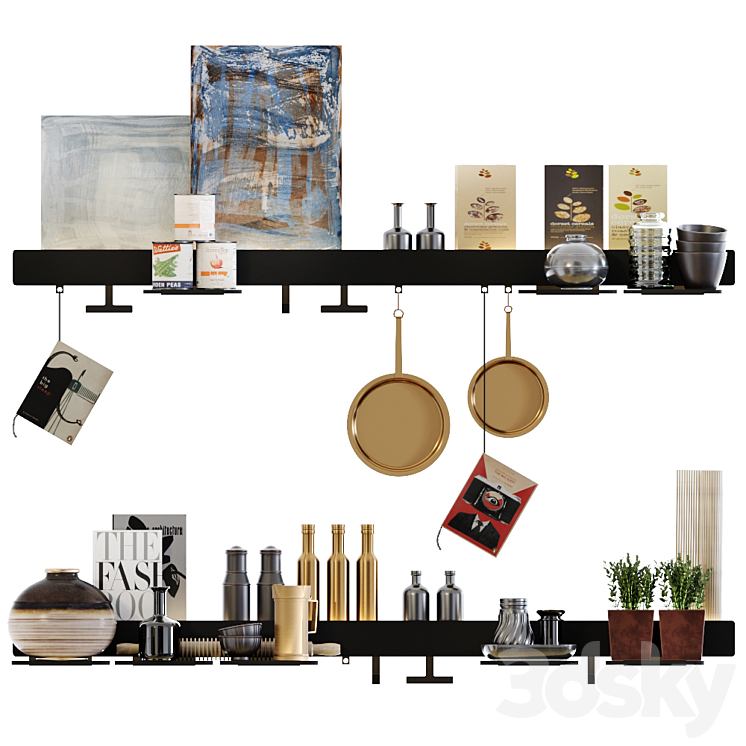 Groove Kitchen Shelf - Other kitchen accessories - 3D model
