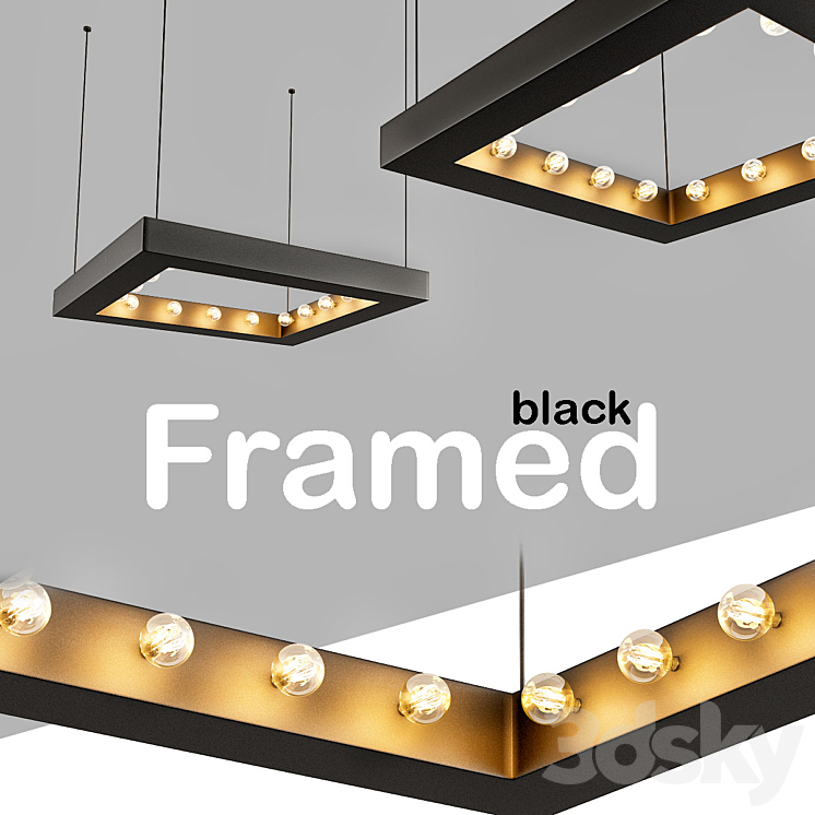 Framed - Pendant light - 3D model