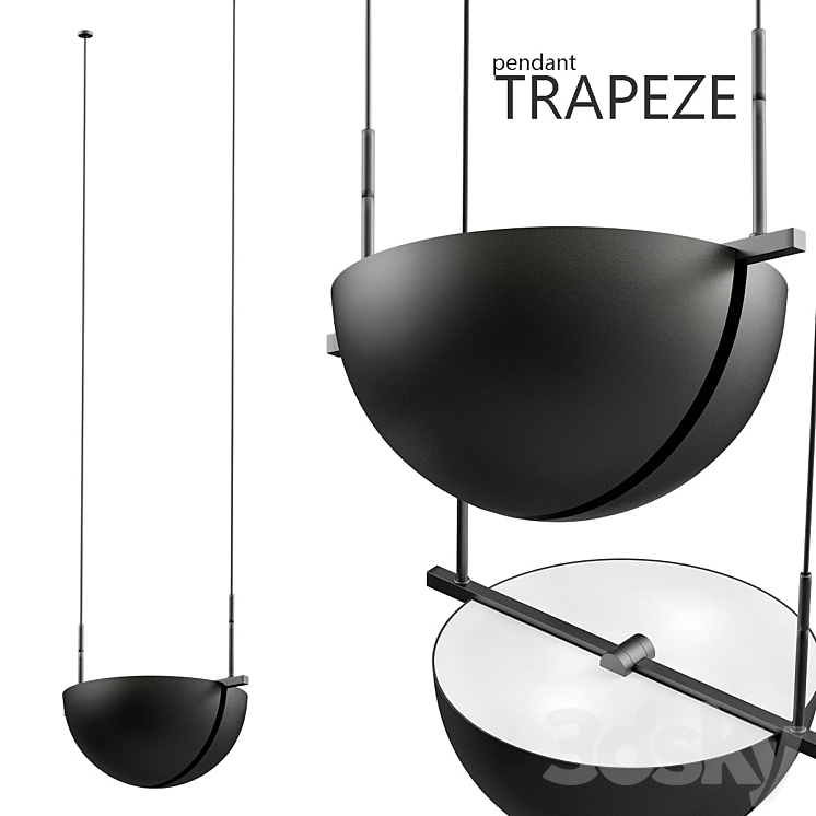 Trapeze - Pendant light - 3D model