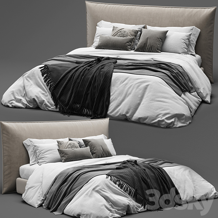 BoConcept Gent Bed - Scandinavian Set - Bed - 3D model