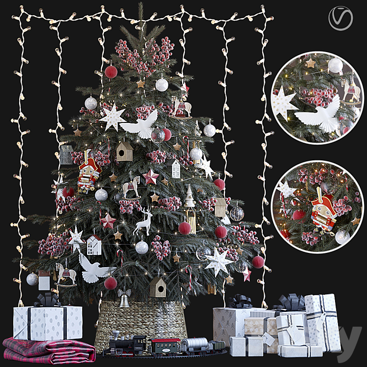 Christmas Tree 6. Vray - Other decorative objects - 3D model