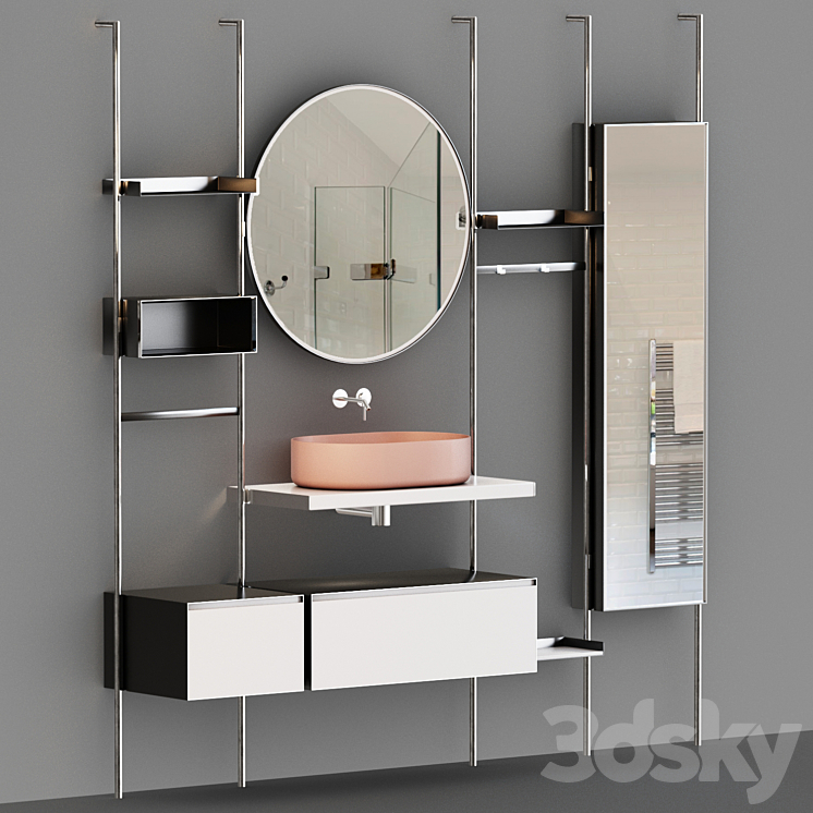 NIC design over - Bathroom furniture - 3D model