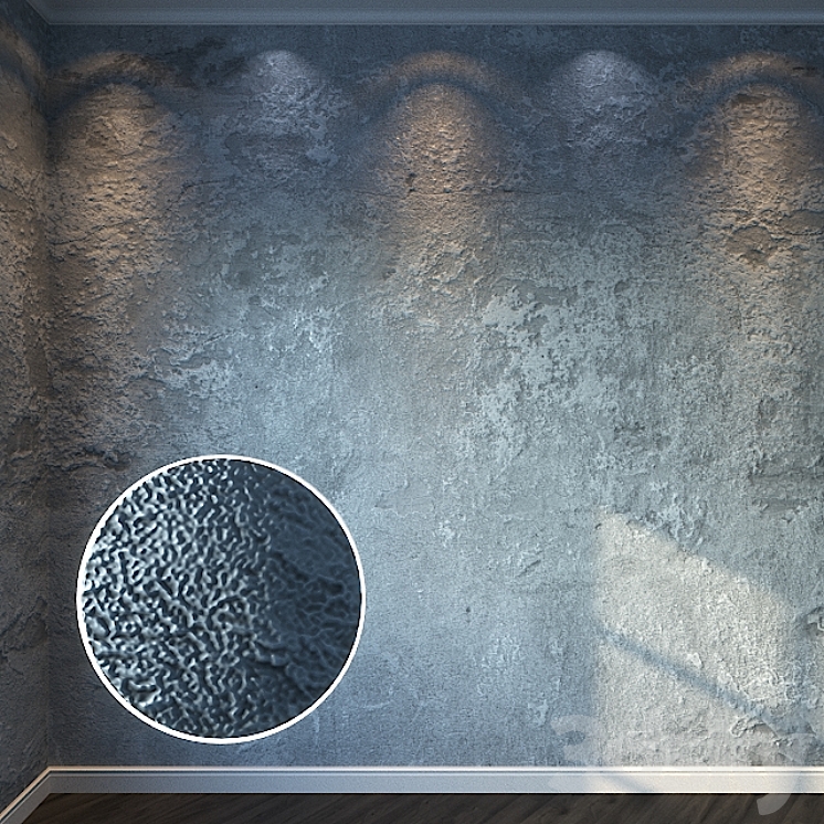 Decorative Stucco 125 - 8K Material - Wall covering - 3D model
