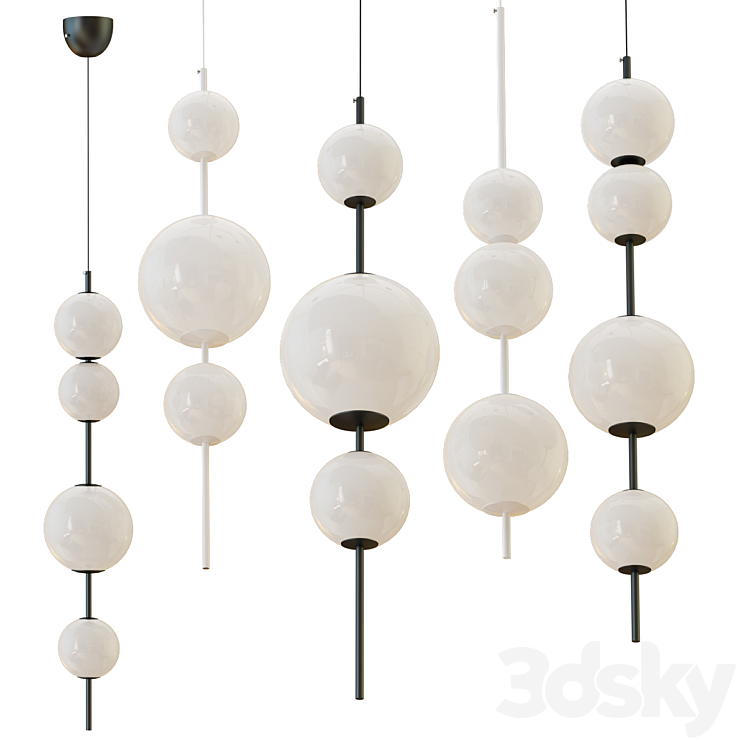 Chandelier beads lampatron - Pendant light - 3D model