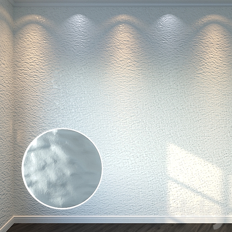Decorative Stucco 181 - 8K Material - Wall covering - 3D model