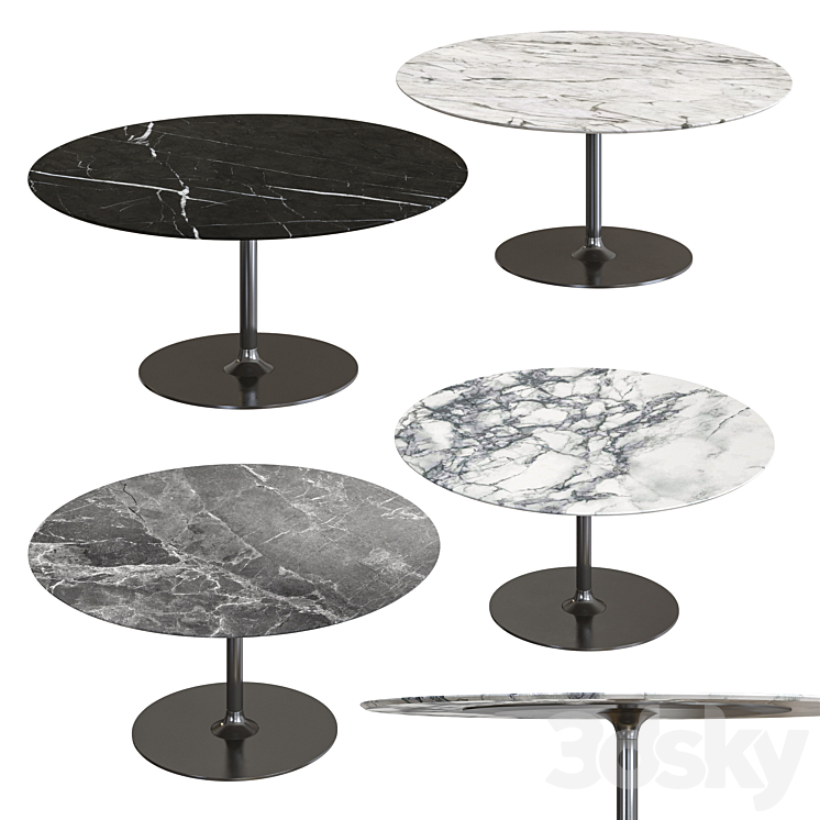 Minotti oliver dining table - Table - 3D model
