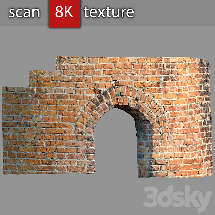 Brick arch 66 - Urban environment - 3D model