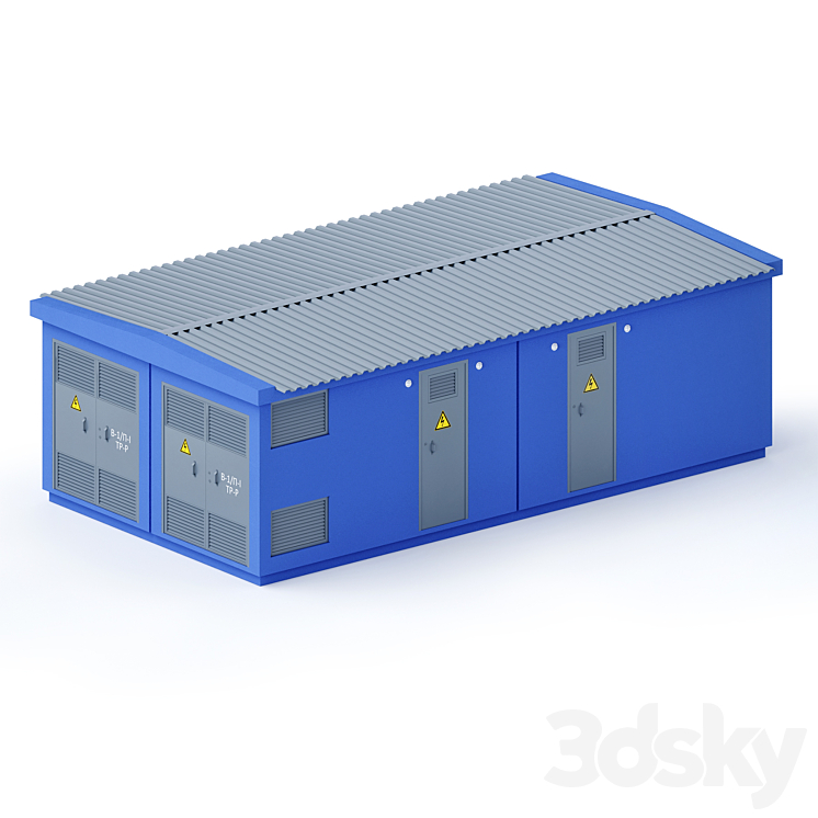 Transformer substation - Building - 3D model