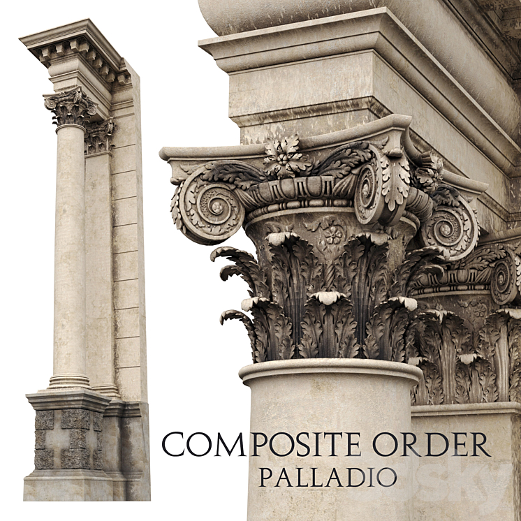 Composite Order Palladio Column - Other - 3D model