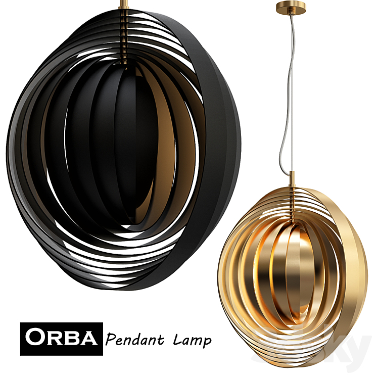 Orba_Pendant_Lamp - Pendant light - 3D model