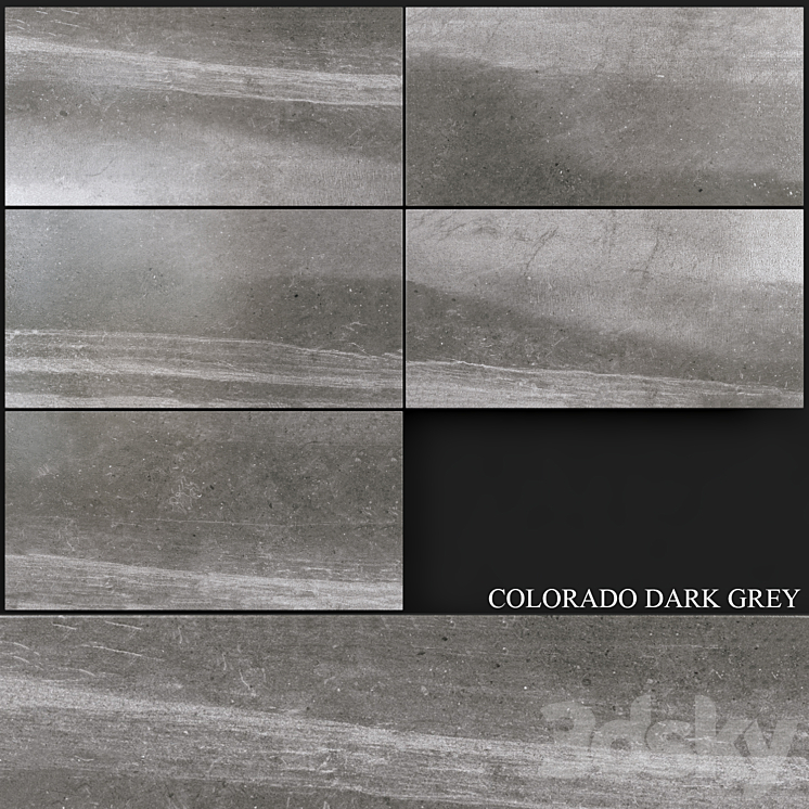 Yurtbay Seramik Colorado Dark Grey - Tile - 3D model