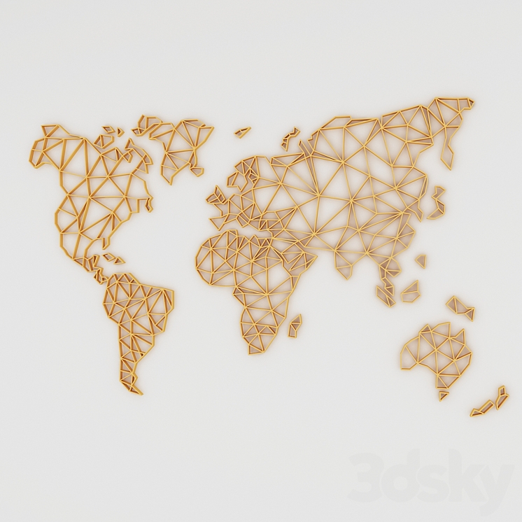 Line global map - Other decorative objects - 3D model