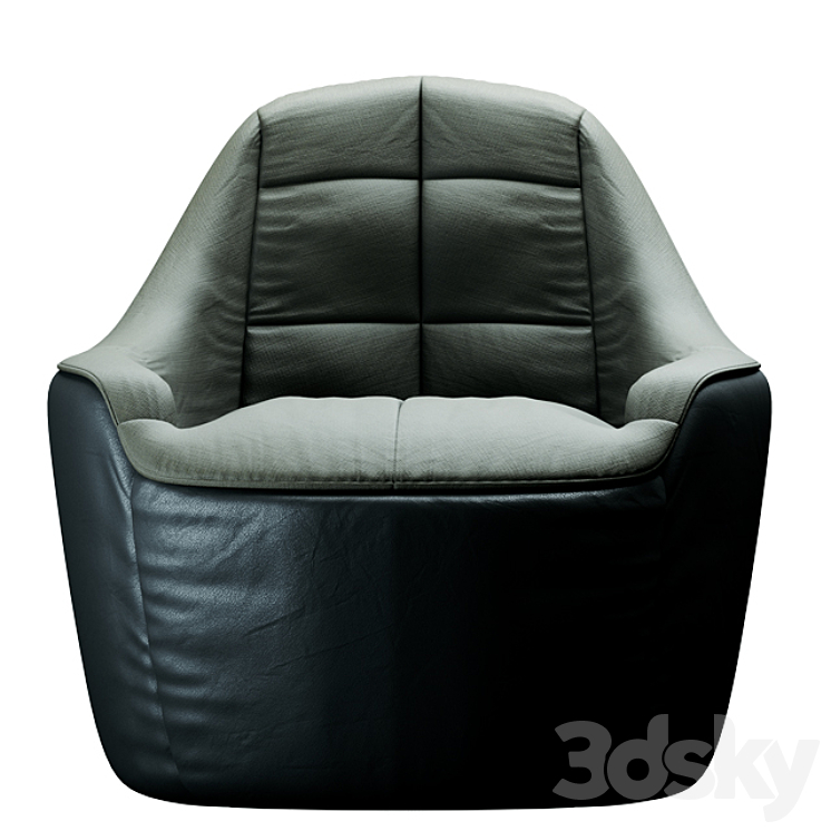 poparada puff - Arm chair - 3D model