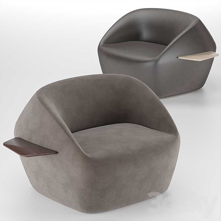 Jinx lounge chair - Arm chair - 3D model