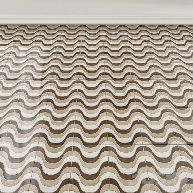 Ripple - Tile - 3D model