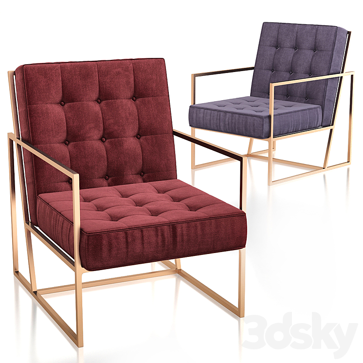 Minotti armchair - Arm chair - 3D model