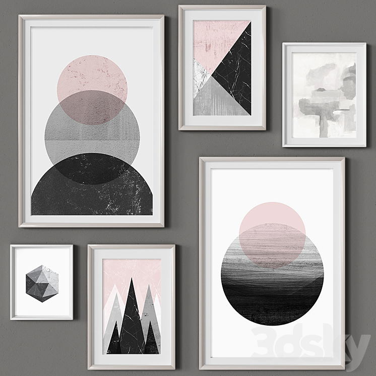 Nice Picture Frames Set 22 - Frame - 3D model