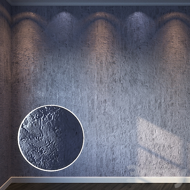 Decorative Stucco 340 - 8K Material - Wall covering - 3D model