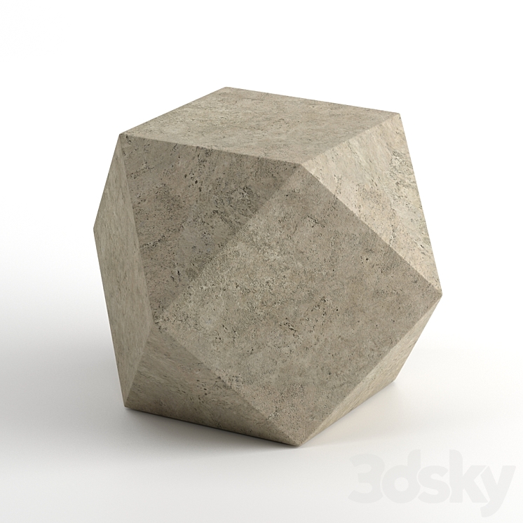 Gregorius Pineo - Pascal Side Table stone - Table - 3D model