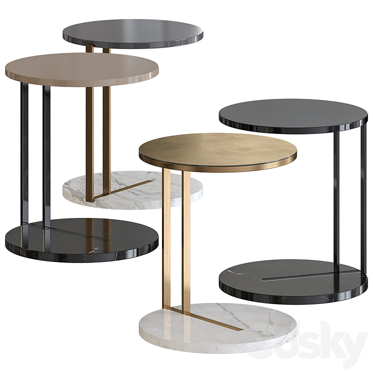 Meridiani Ralf Coffee & Side Table Comp. 1 - Table - 3D model