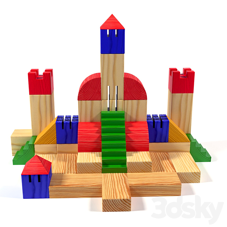 Set of baby blocks - Toy - 3D model