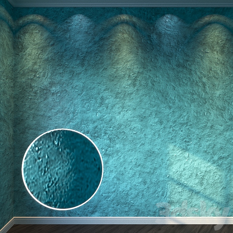 Decorative Stucco 448 - 8K Material - Wall covering - 3D model