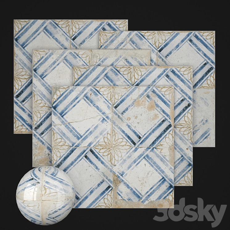 Roots - Tile - 3D model