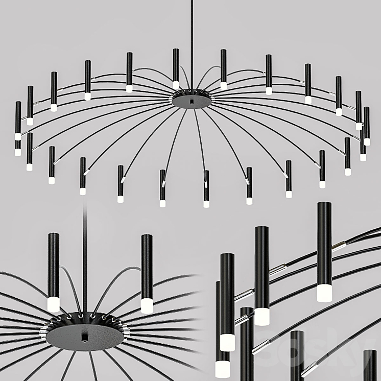 Morning_star - Pendant light - 3D model