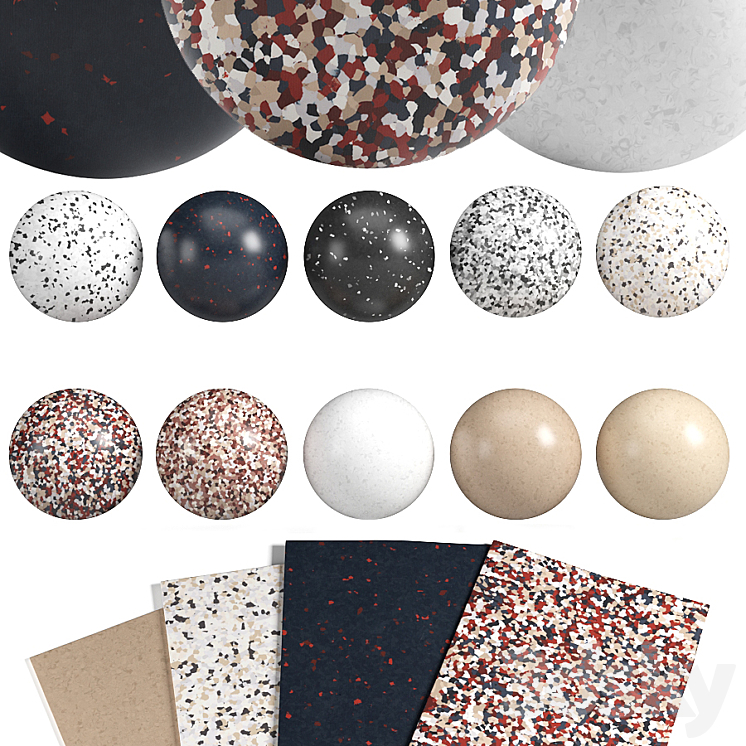 10 High Quality Terrazzo Materials - Miscellaneous - 3D model