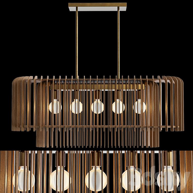 Chandelier Arteriors Valencia - Pendant light - 3D model
