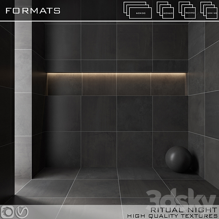 SANT AGOSTINO NIGHT - Tile - 3D model