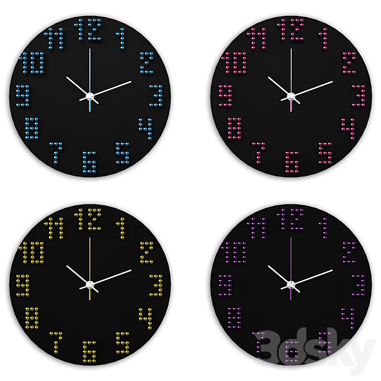 Wall Clock | Tailor pins - Watches & Clocks - 3D model