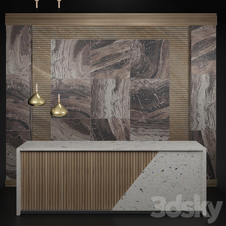 Reception G31 - Office Rack - Office furniture - 3D model