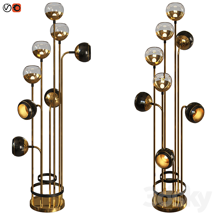 light_009 - Floor lamp - 3D model