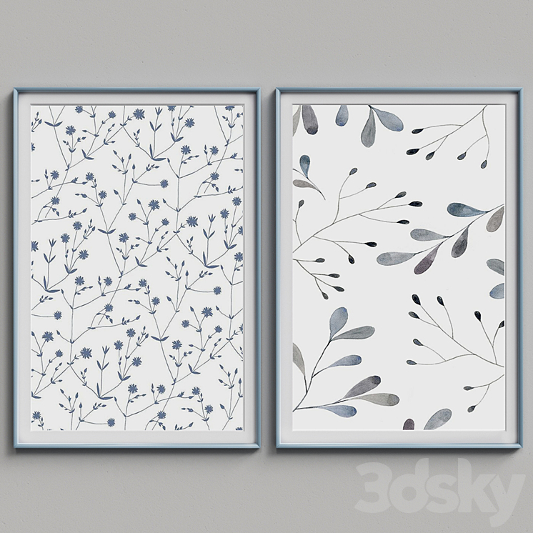 Nice Picture Frames Set 53 - Frame - 3D model