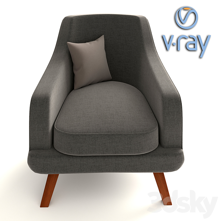 Arm chair - Arm chair - 3D model