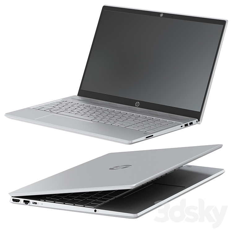 hewlett packard pavilion 15 laptop - PC & other electronics - 3D model
