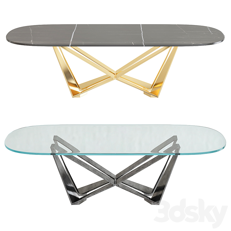 Dining table Cattelan Italia - Carioca - Table - 3D model
