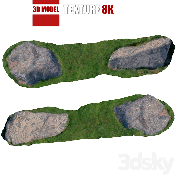 Stone 157 - Environment elements - 3D model