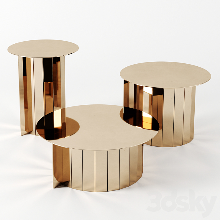 PLEAT tables by Doppia Firma - Table - 3D model