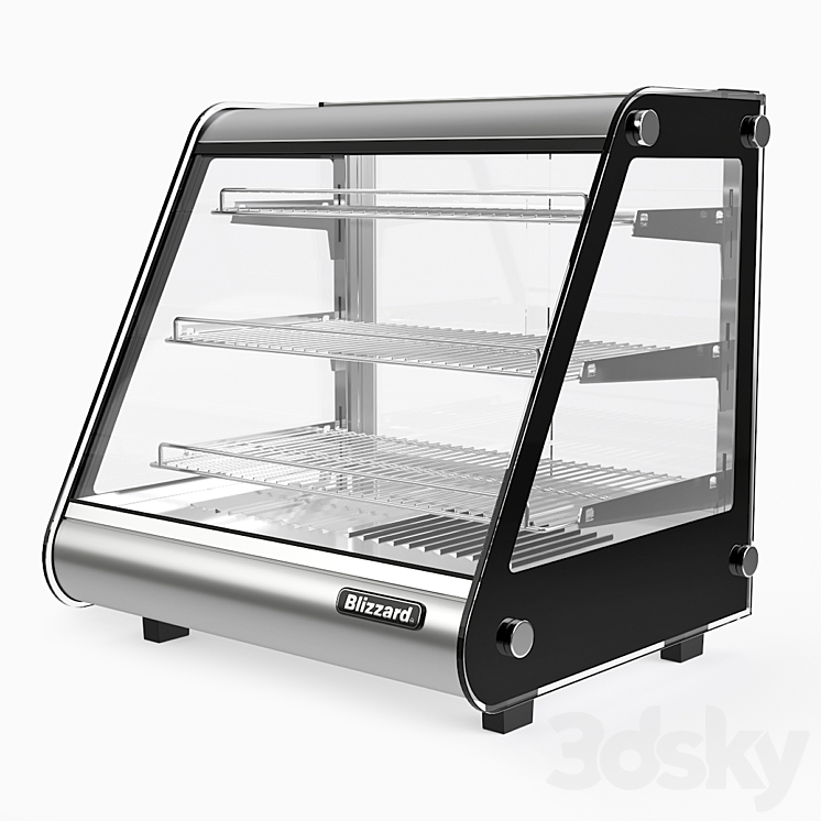 Thermal display case Blizzard HOTT1 130L - Shop - 3D model