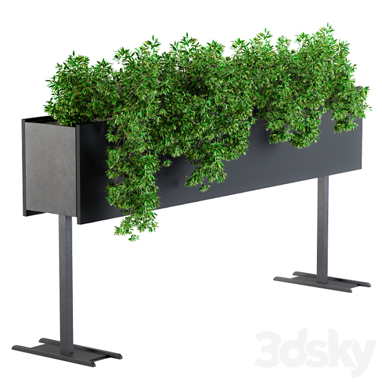 Outdoor Planter Box-Reen Plant - Outdoor - 3D model