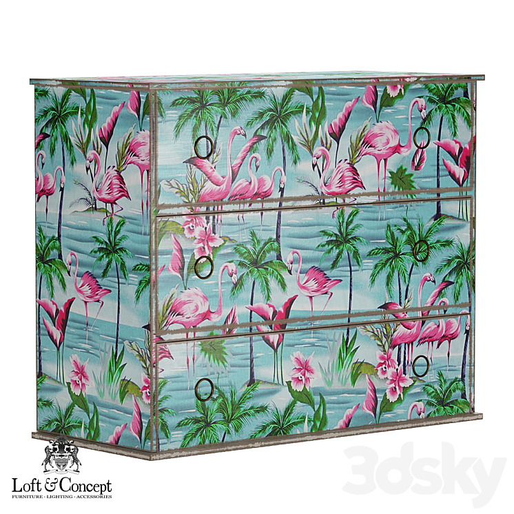 Flamingo chest "Loft concept" - Sideboard & Chest of drawer - 3D model