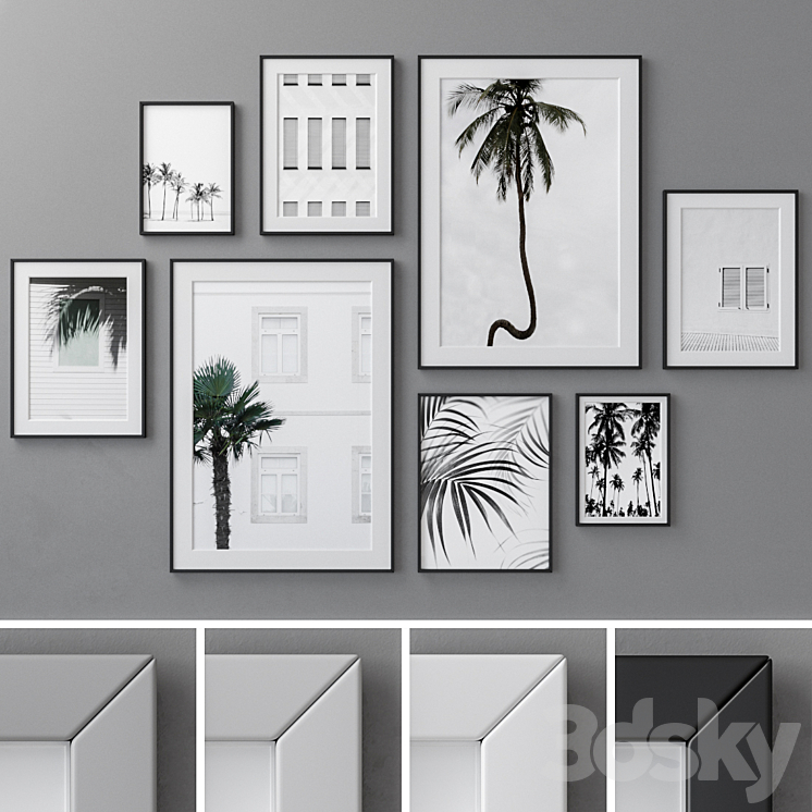 Photo Frames Set 118 - Frame - 3D model