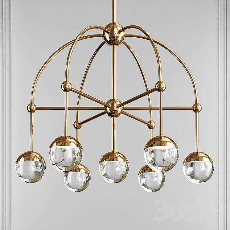 Boca Aged Brass 7 Light Chandelier by Hudson Valley - Pendant light ...
