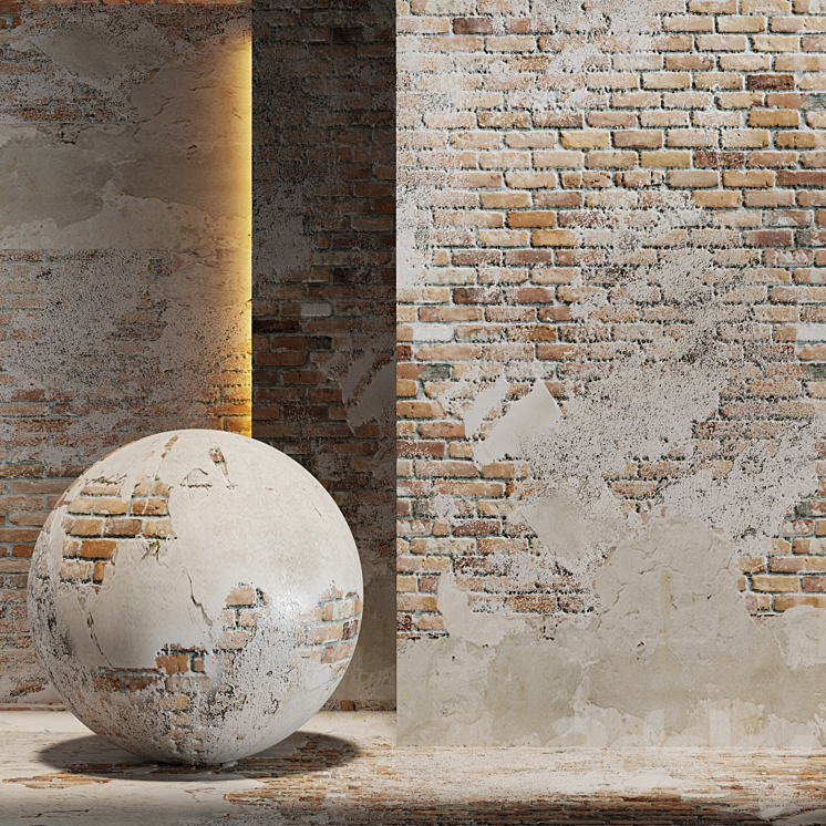 Brick stucco - Brick - 3D model