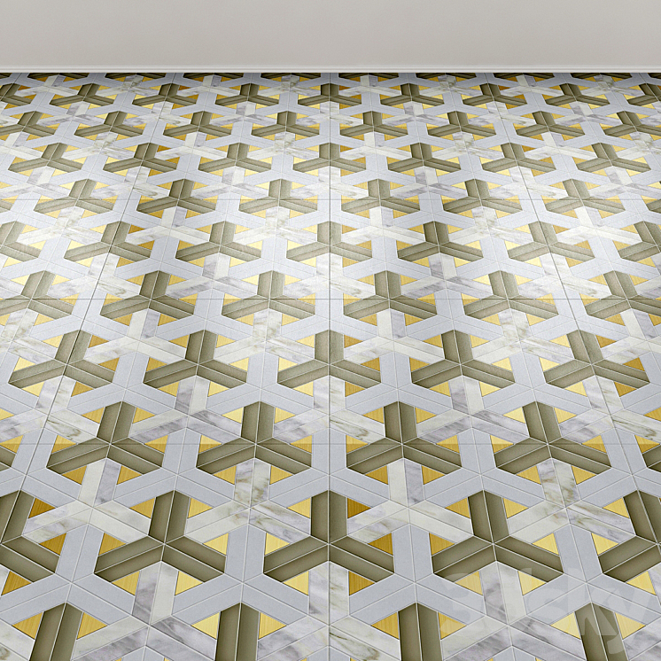 Mosaique surface_9 - Tile - 3D model