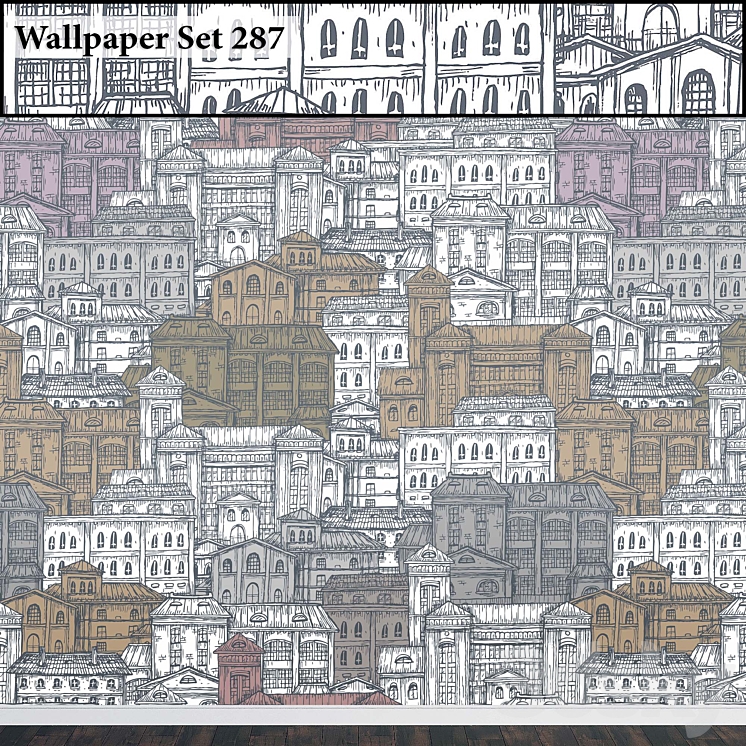 Wallpaper 287 - Wall covering - 3D model