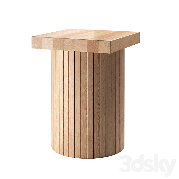 SCP Barrel Stool Side Table - Table - 3D model