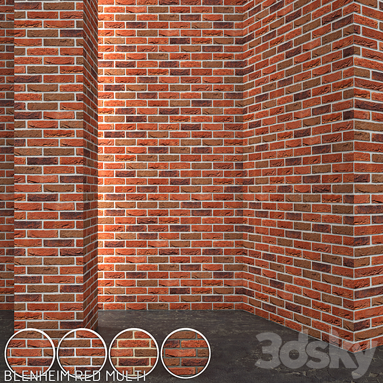 Vandersanden Brick Blenheim Red Multi - Brick - 3D model